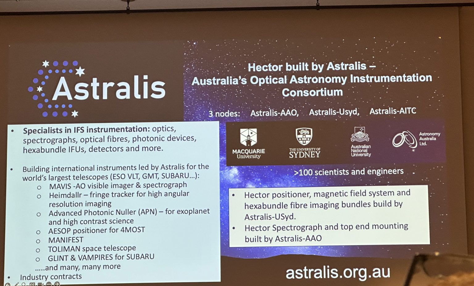 Astralis Consortium Shines at SPIE Astronomical Telescopes ...